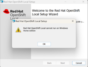 How to install OpenShift Local on your Windows PC - The Chalk Board